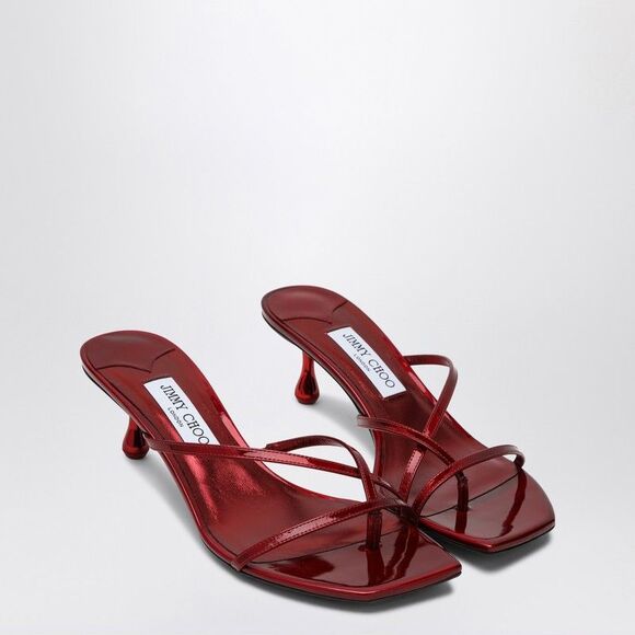 Jimmy Choo | Shoes | Jimmy Choo Etana Mule 5 Ruby Red Sabot Women ...